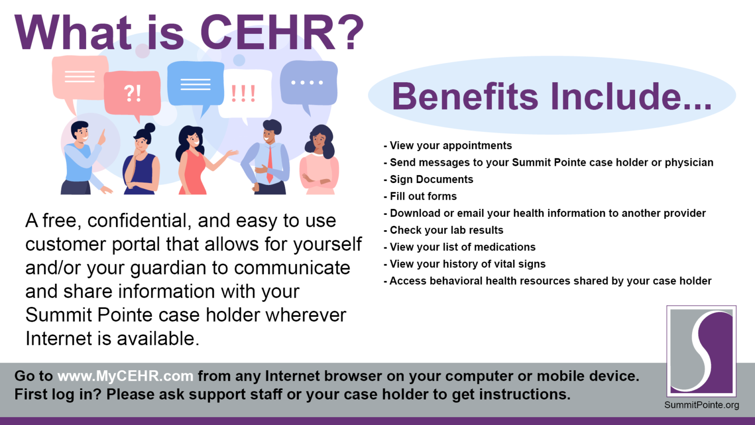 CEHR Portal - Summit Pointe